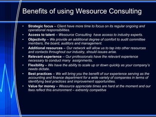 We Source Group Overview Final | PPT | Management Consulting Industry ...