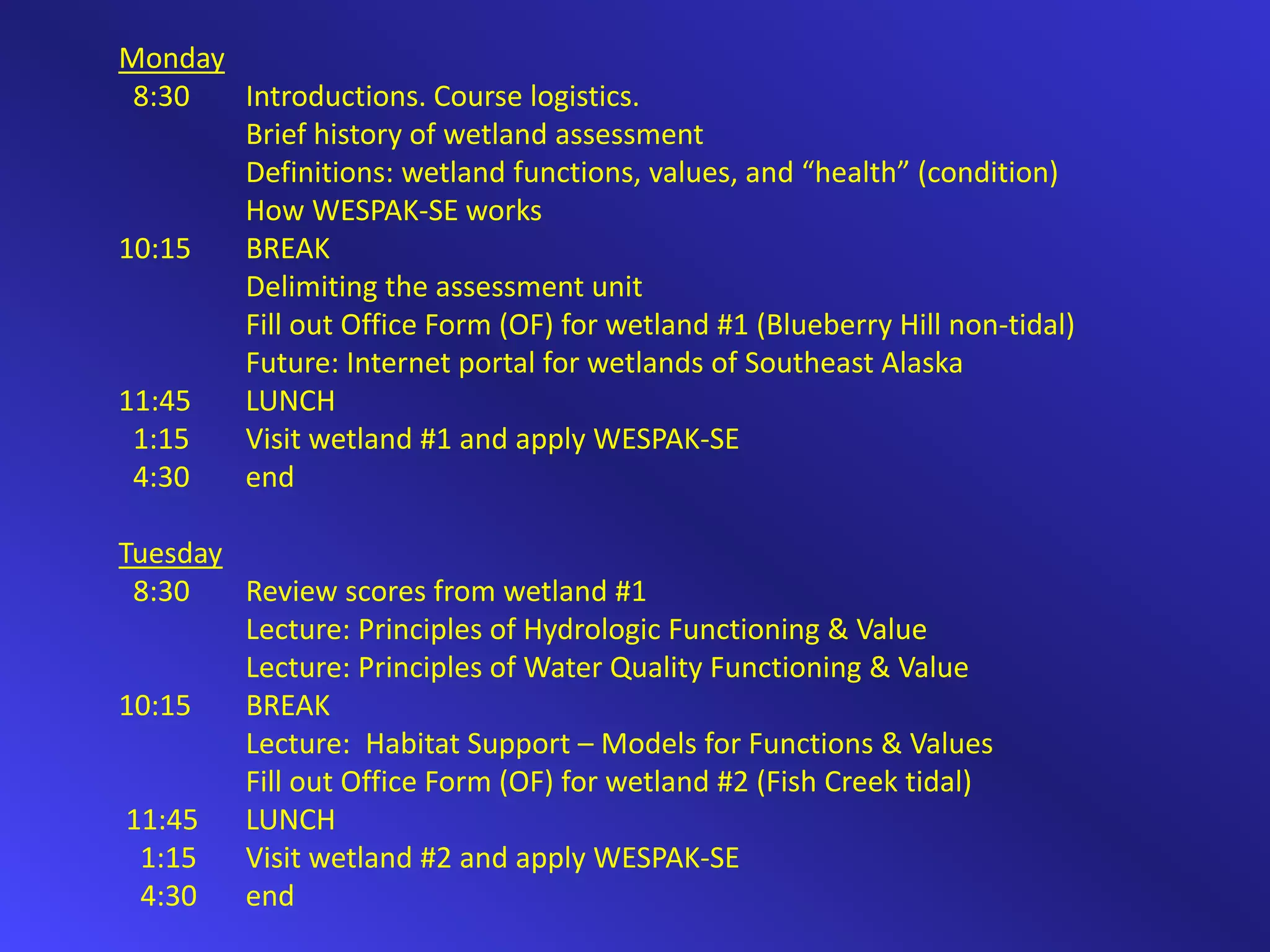 Wetland Ecosystem Service Protocol for Southeast Alaska by Dr. Paul ...