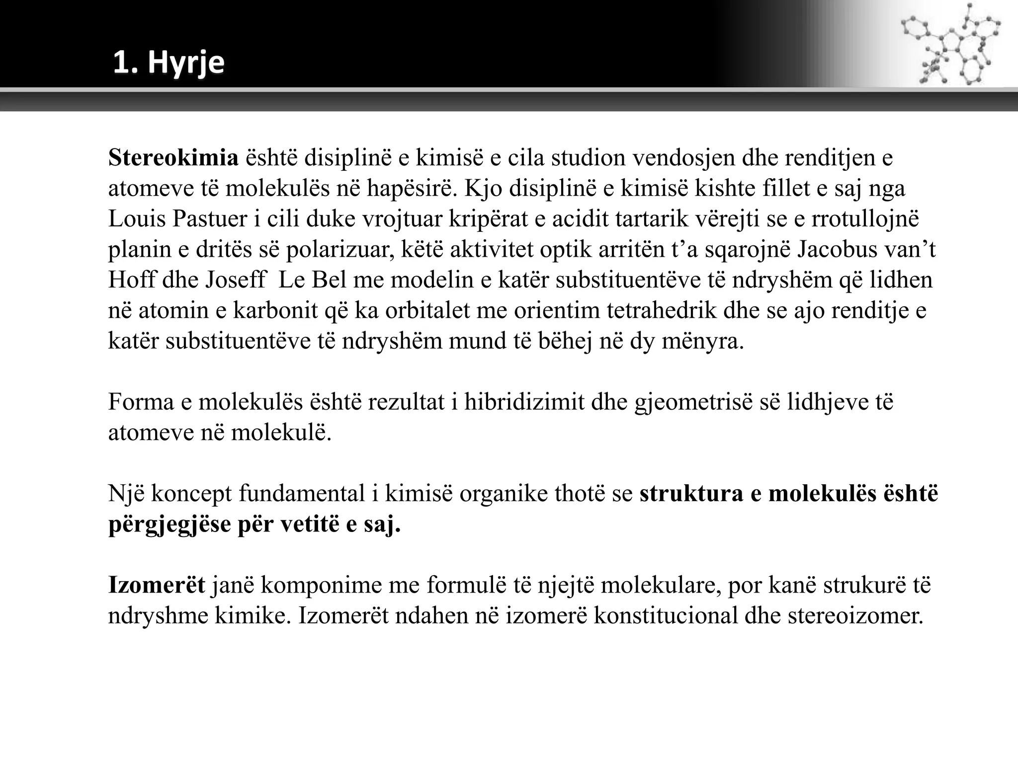 Chirality and its biological role (Albanian language) - www ...