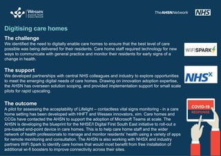 Wessex AHSN Covid-19 Impact July 2020 | PPT