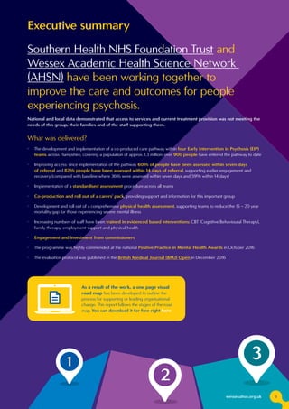 Wessex AHSN Early Intervention in Psychosis report | PDF