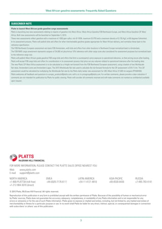 West africa-gasoline-faq Platts | PDF