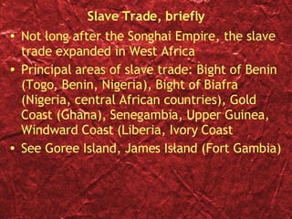 West Africa, Part One | PPT