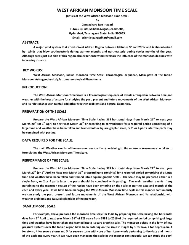 West african monsoon-time_scale | PDF