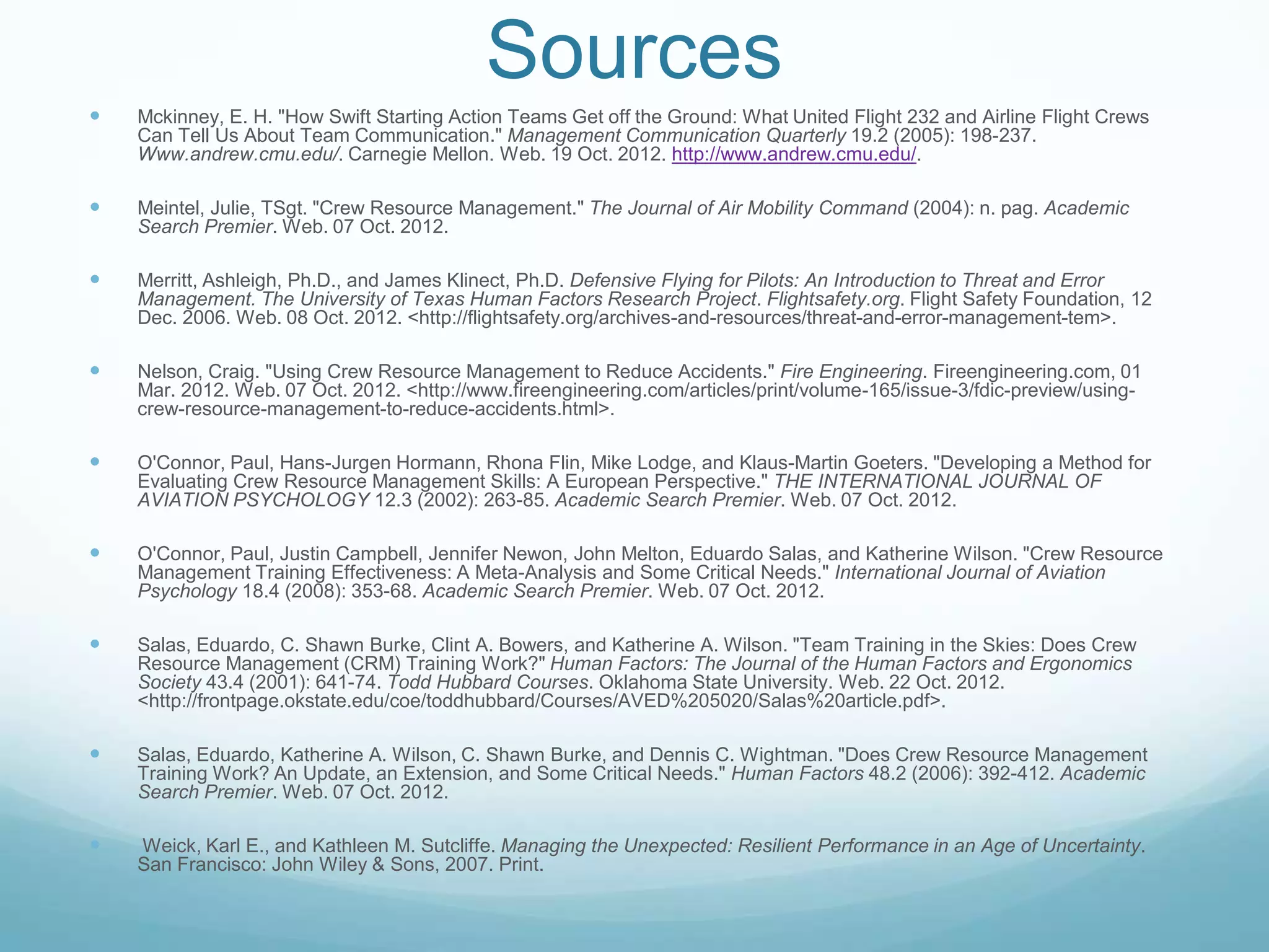 Crew Resource Management | PPTX