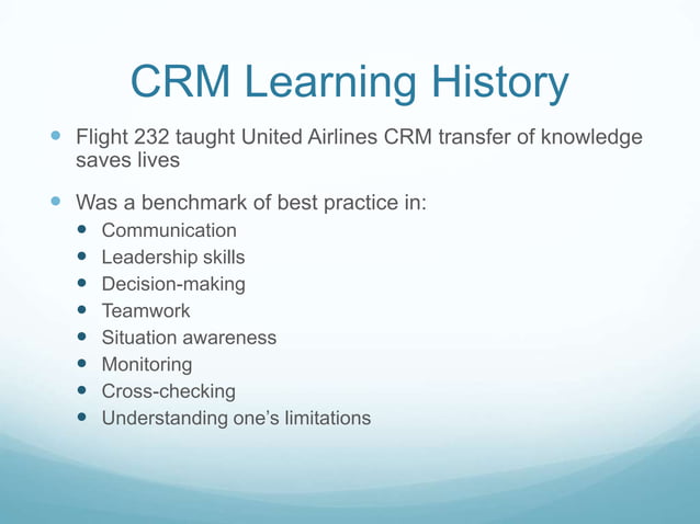 Crew Resource Management | PPTX | Air Travel | Travel Type