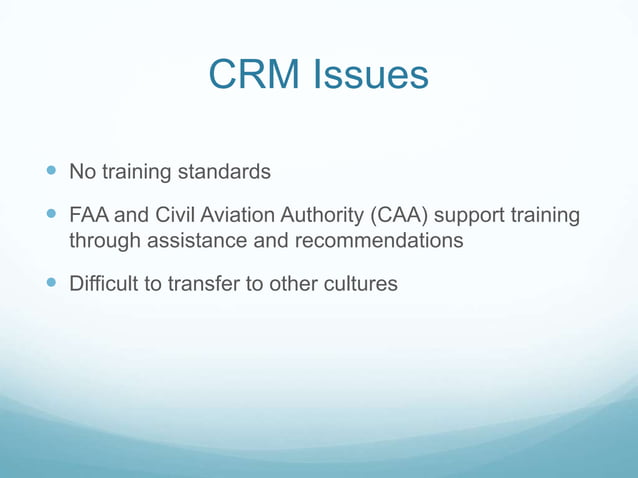 Crew Resource Management | PPTX | Air Travel | Travel Type
