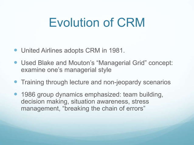 Crew Resource Management | PPTX | Air Travel | Travel Type