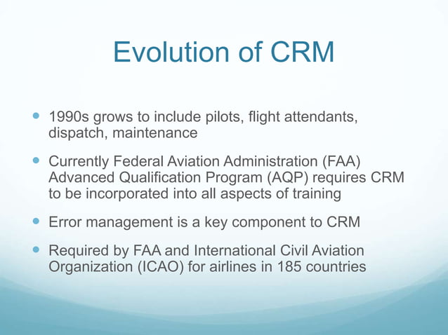 Crew Resource Management | PPTX | Air Travel | Travel Type