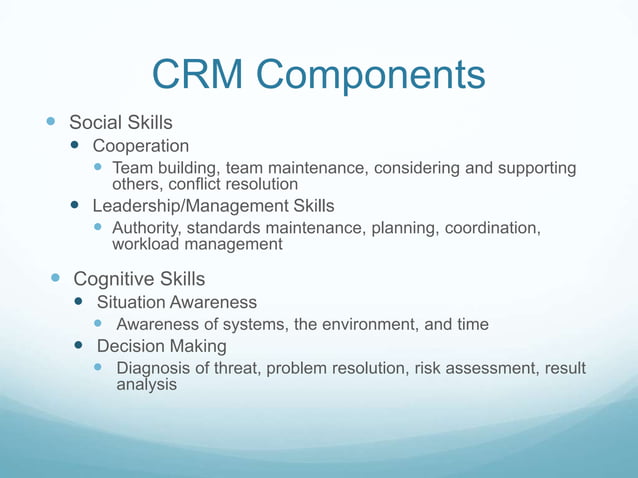 Crew Resource Management | PPTX | Air Travel | Travel Type