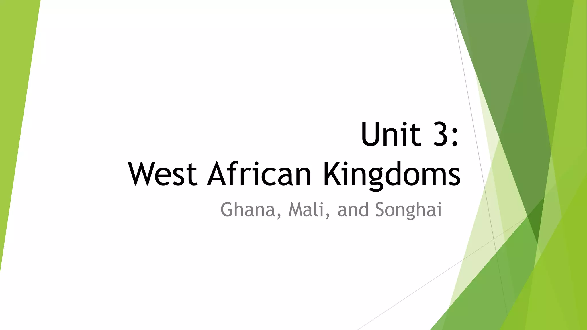 West African Kingdoms | PPT