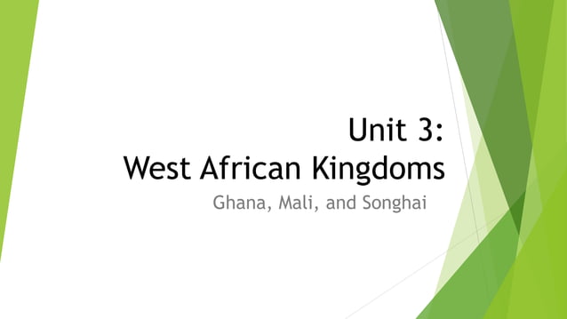 West African Kingdoms | PPT
