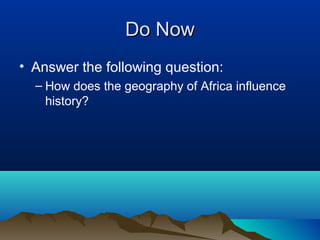 West africas geography | PPT