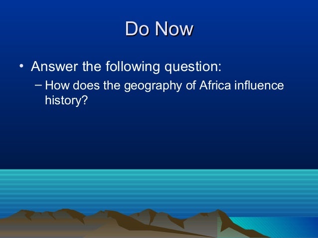 West Africa Landforms