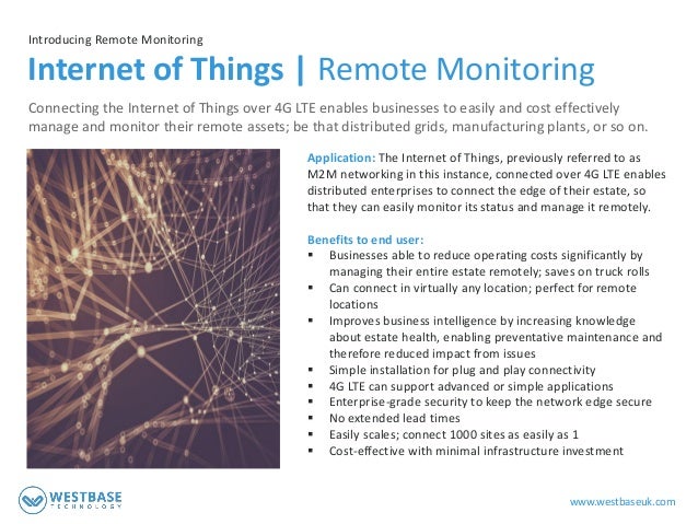 Westbase Technology Introduction To Remote Monitoring