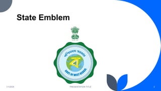West Bengal State Symbols and Emblem Details | PPTX