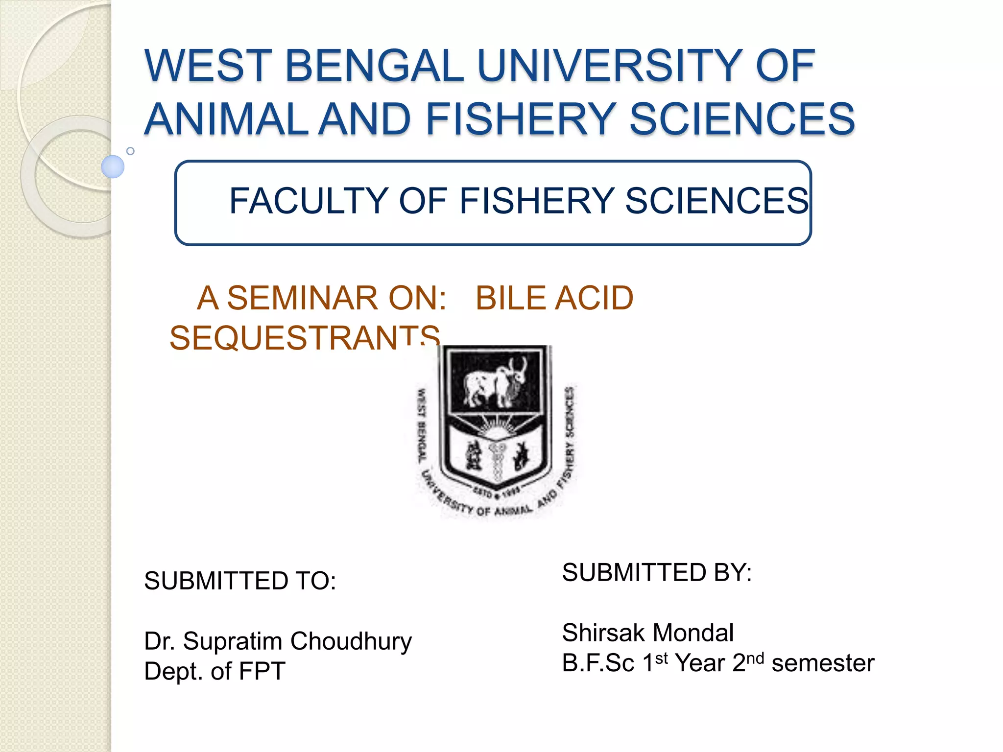 bile acid sequestrants | PPTX