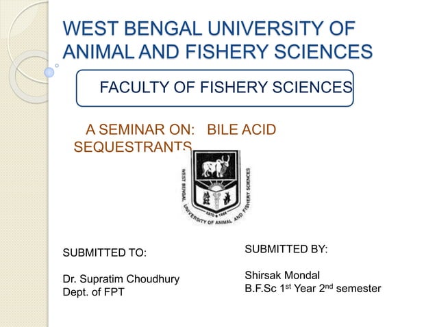 bile acid sequestrants | PPTX | Digestive Disorders | Diseases and ...