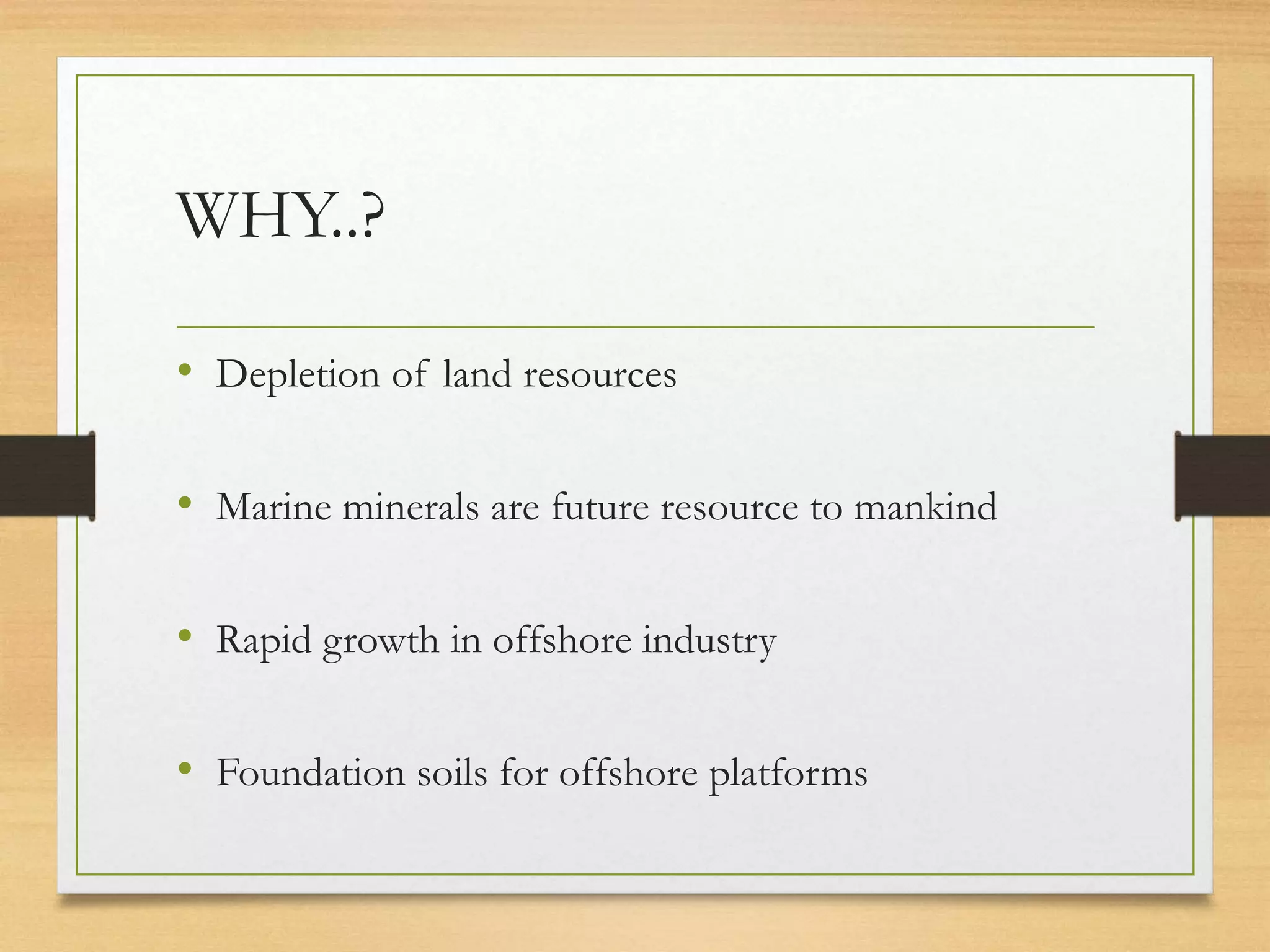 Marine soil deposits _west coast | PPTX