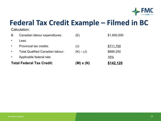 Film Production and Visual Effects in British Columbia 2010 | PPT