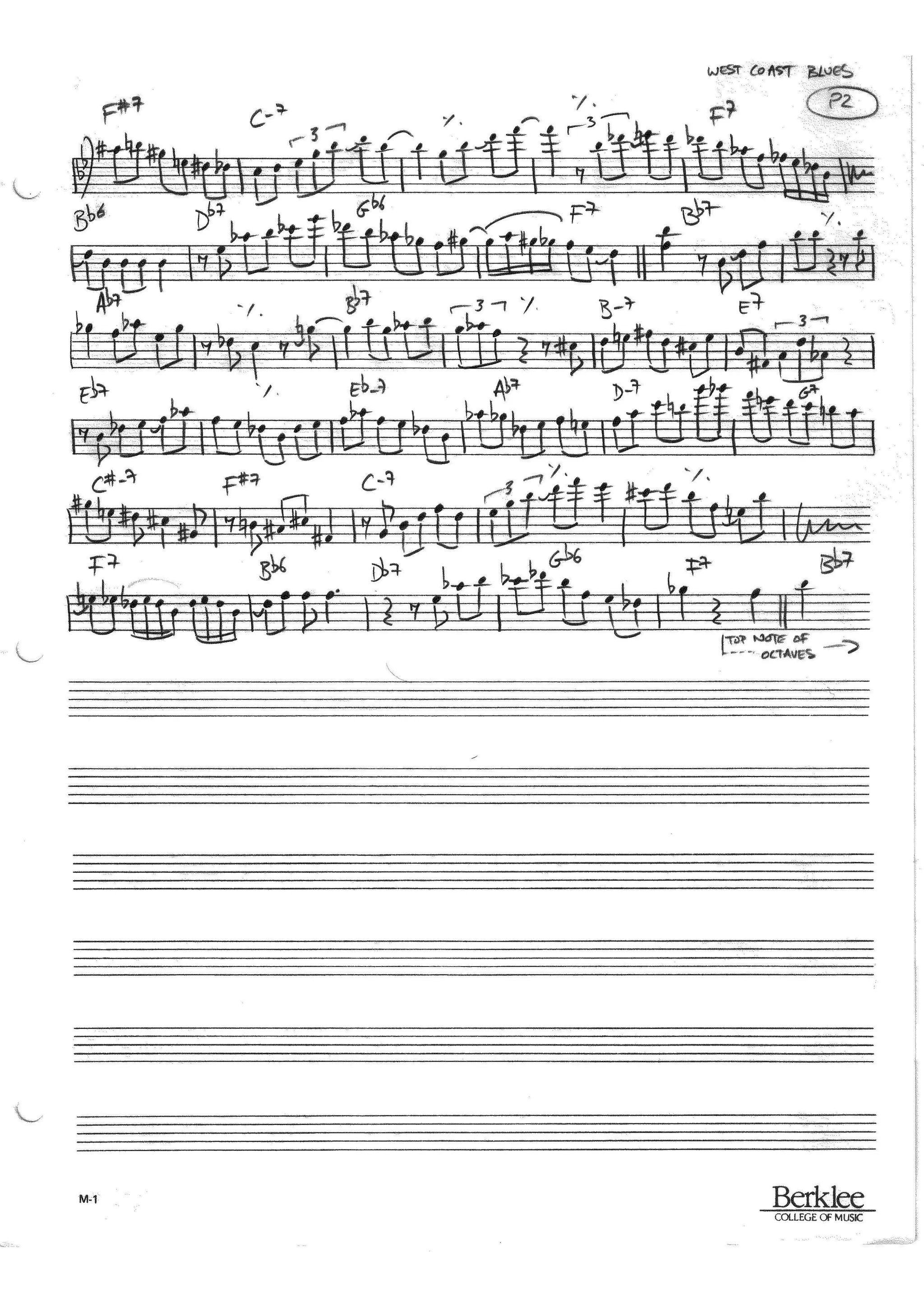 West coast blues - Wes solo | PDF