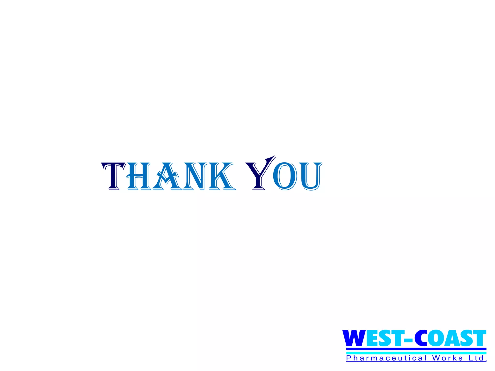 West Coast Pharmaceutical Works Ltd | PPT