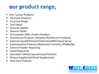 West Coast Pharmaceutical Works Ltd | PPT