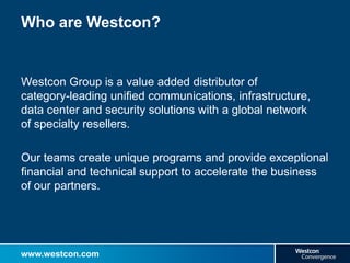 Westcon Convergence Microsoft Lync Value Proposition | PPT
