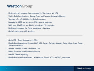 Westcon Telco business presentation | PPTX