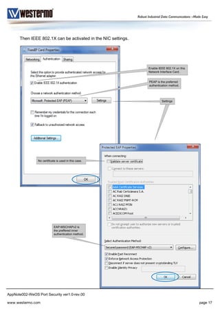 Westermo WeOS port security | PDF | Information and Network Security ...