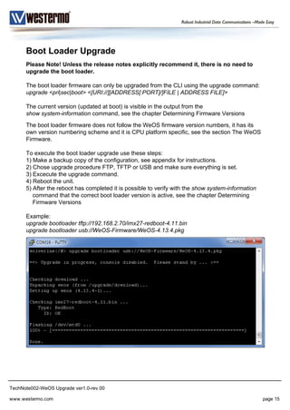 Westermo an weos_upgrade_v1_0 | PDF | Operating Systems | Computer ...