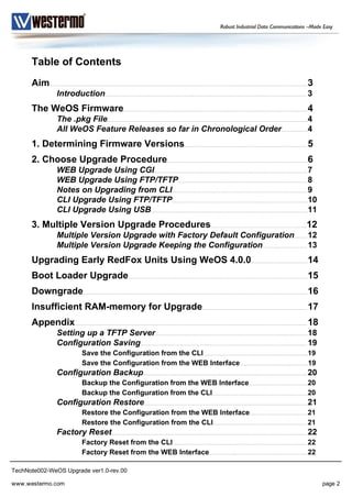 Westermo an weos_upgrade_v1_0 | PDF | Operating Systems | Computer ...