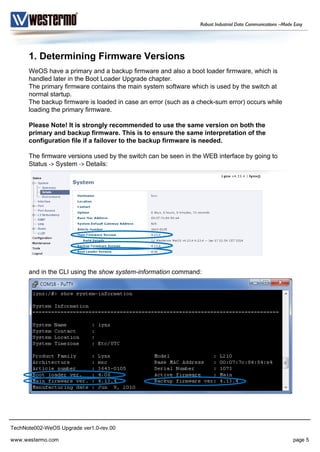 Westermo an weos_upgrade_v1_0 | PDF | Operating Systems | Computer ...