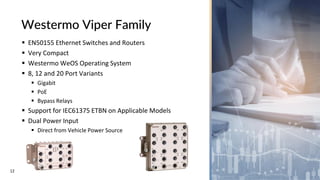 Westermo solutions for onboard rail networks | PPT
