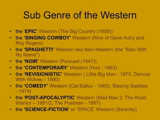 Western Films | PPT
