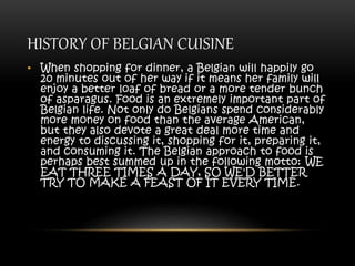 beLgiaN cuisiNe | PPT