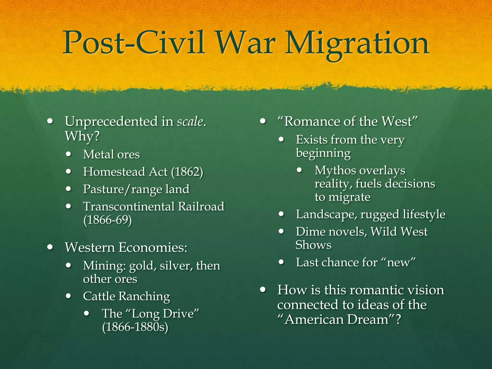 Westward Expansion (Revised Summer 2012) | PPTX