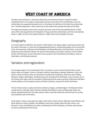 Western united-states | PDF