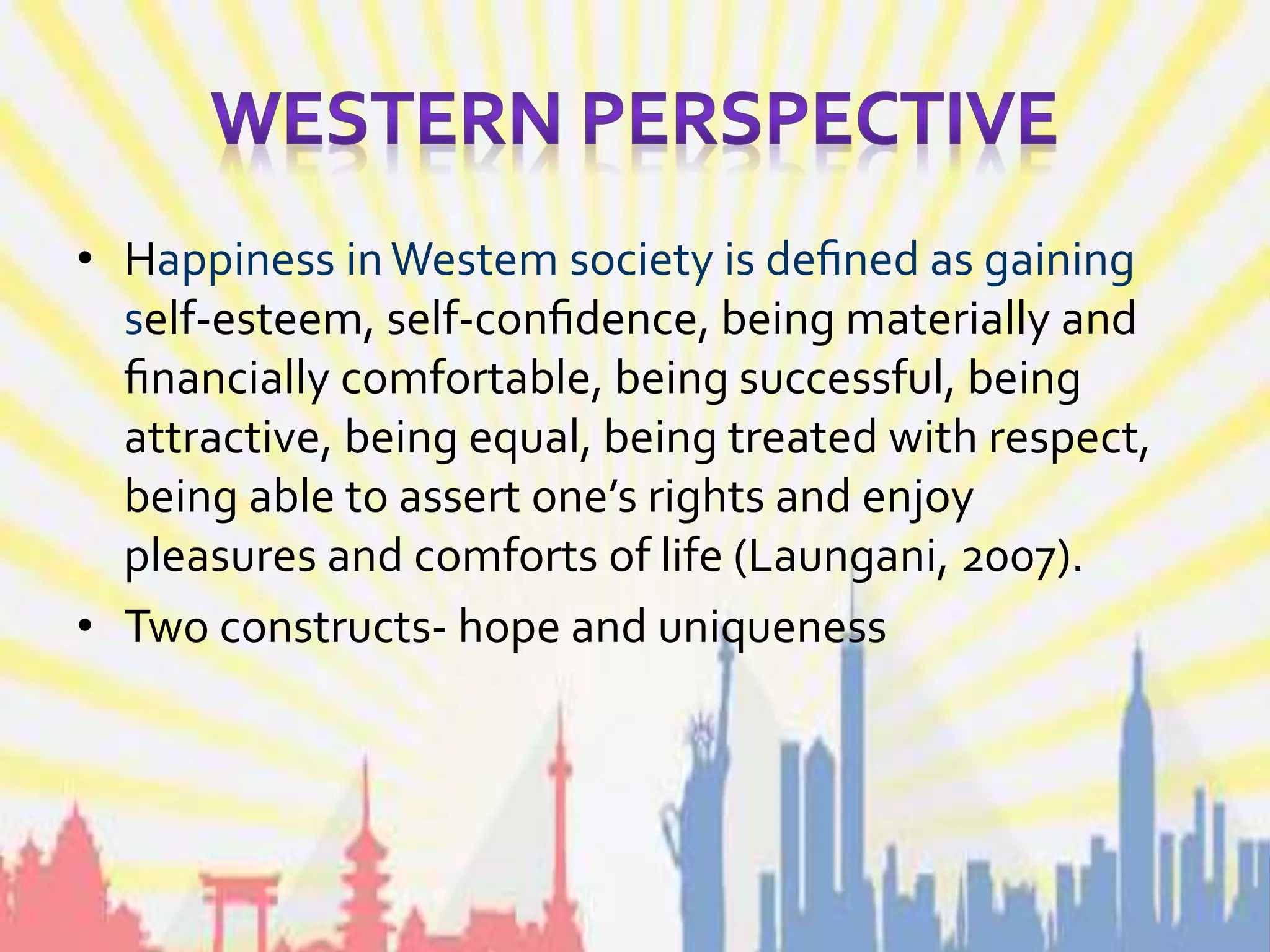 Western and eastern perspective of positive psychology | PPTX