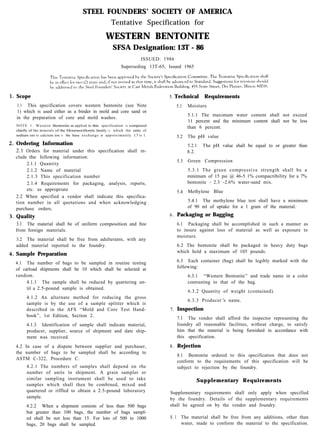 Western bentonite | PDF