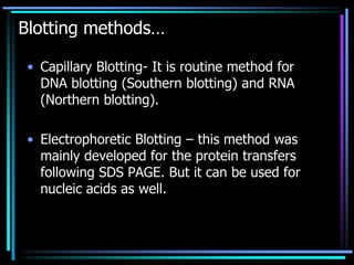 Western blotting & its applications | PDF