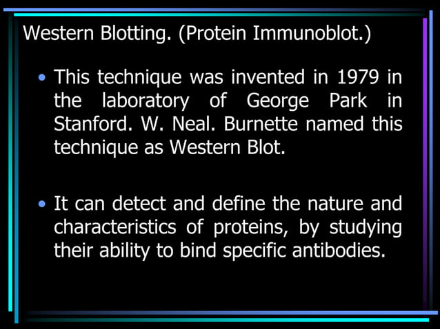 Western blotting & its applications | PDF