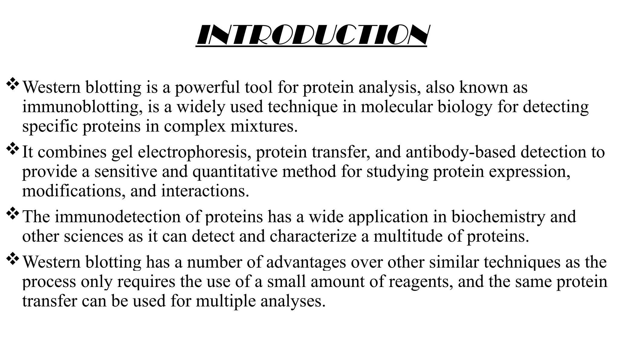WESTERN BLOTTING - immunology and immunotechnology | PPTX