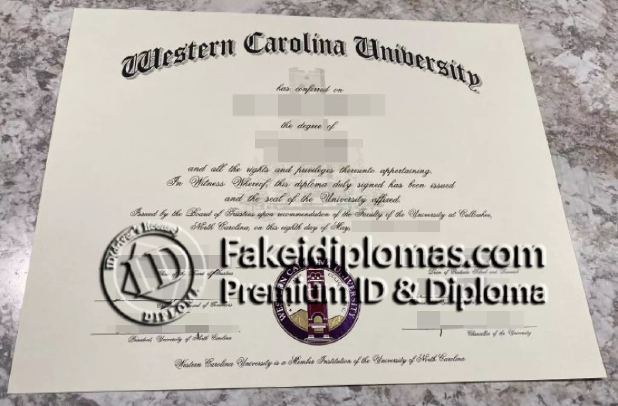Western Carolina University diploma | PPT