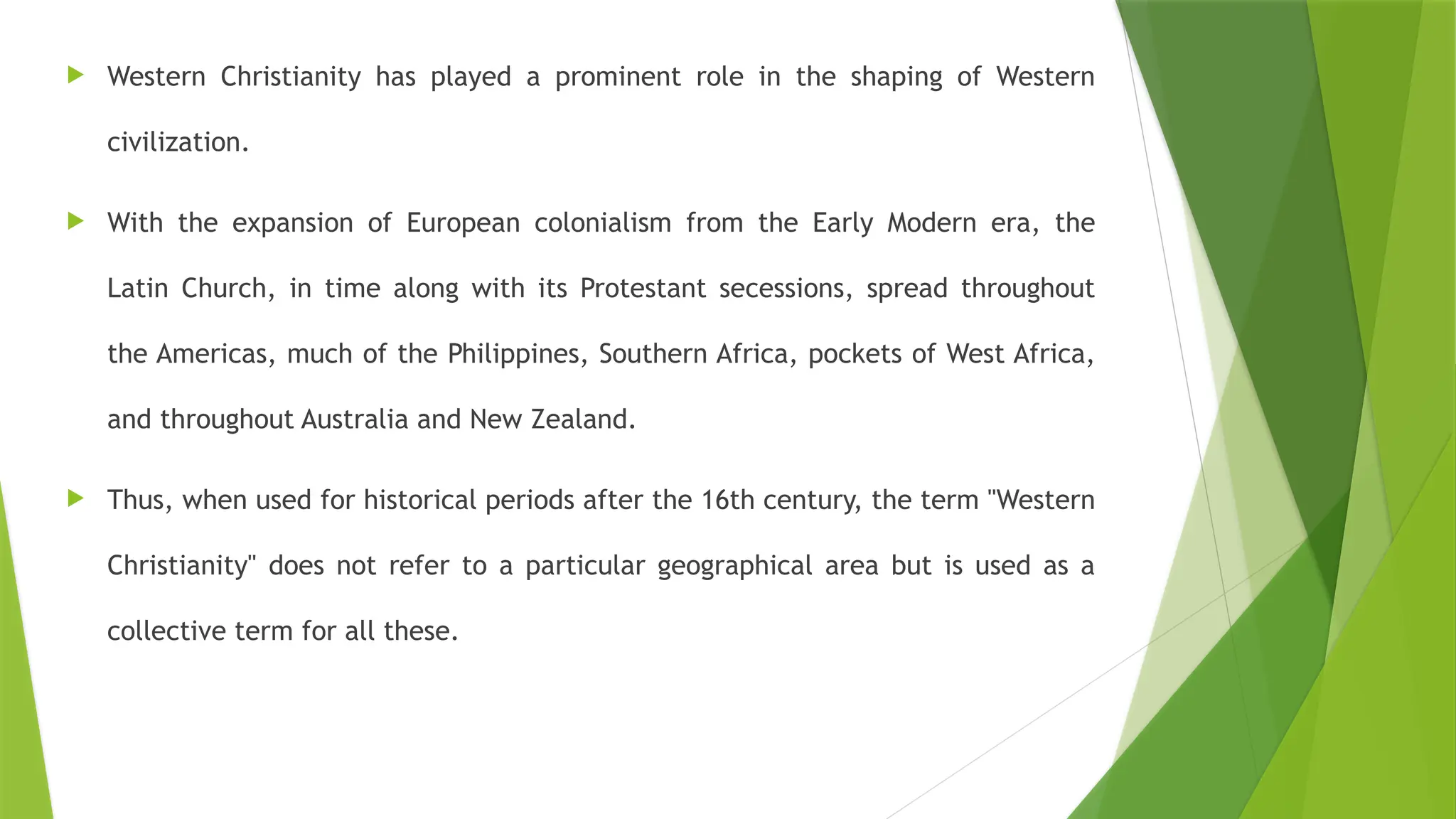 Western Christianity.pptxfdffffffggggggg | PPT