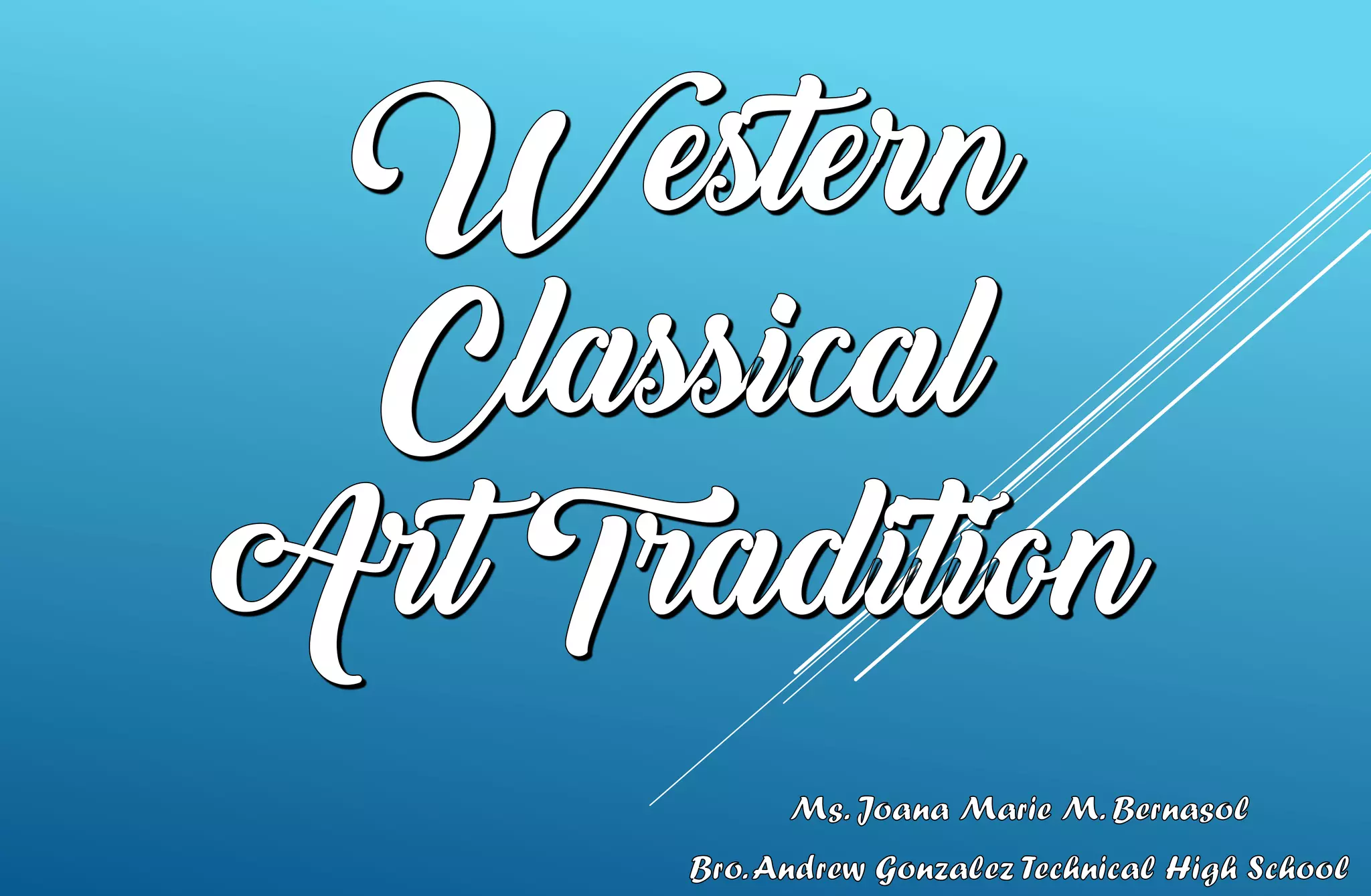 Western classical art tradition | PDF