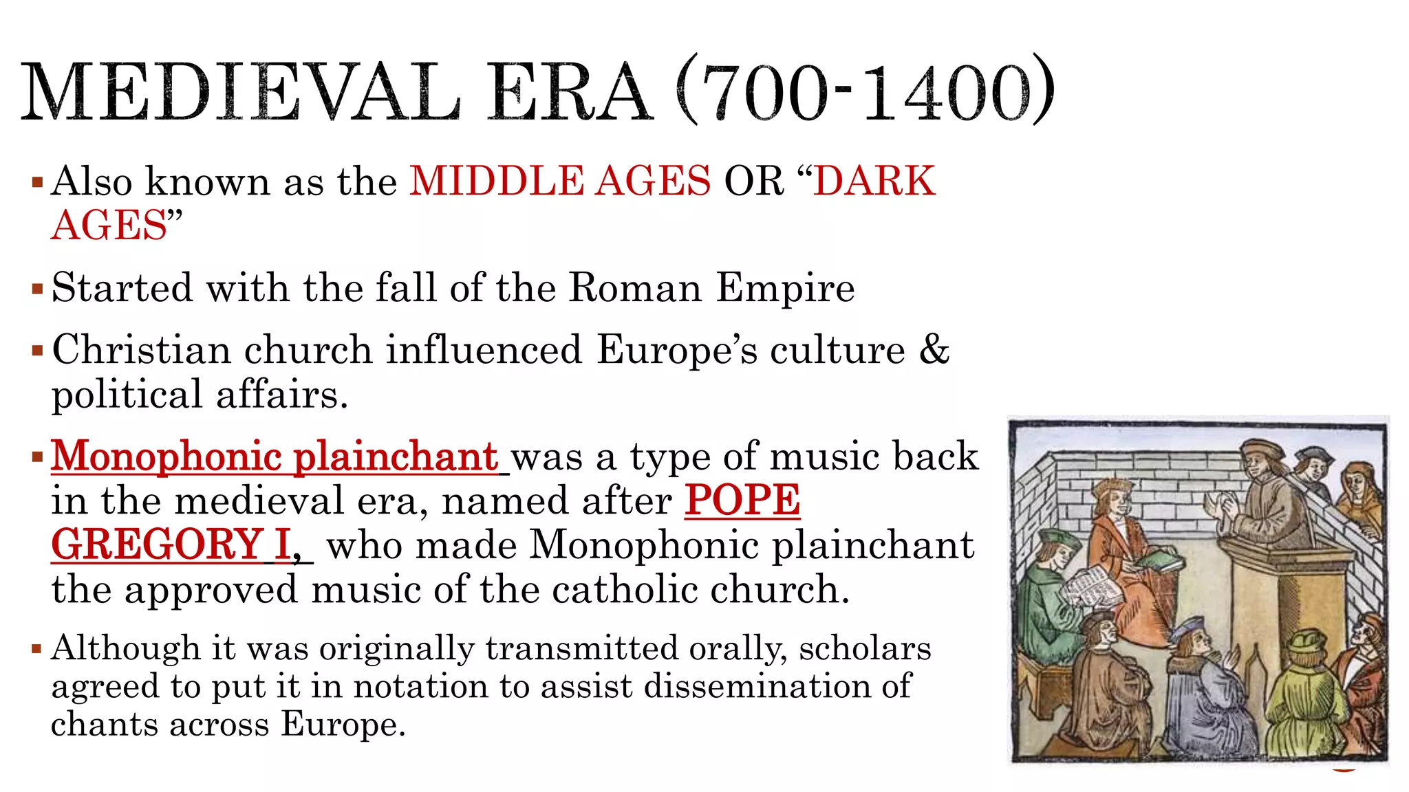 Medieval Era Music - Grade 9 1st Quarter Western Classical Music | PPTX