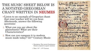 Medieval Era Music - Grade 9 1st Quarter Western Classical Music | PPTX ...