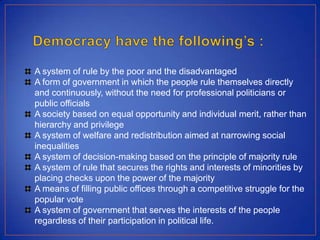 Western Classification of Government | PPTX
