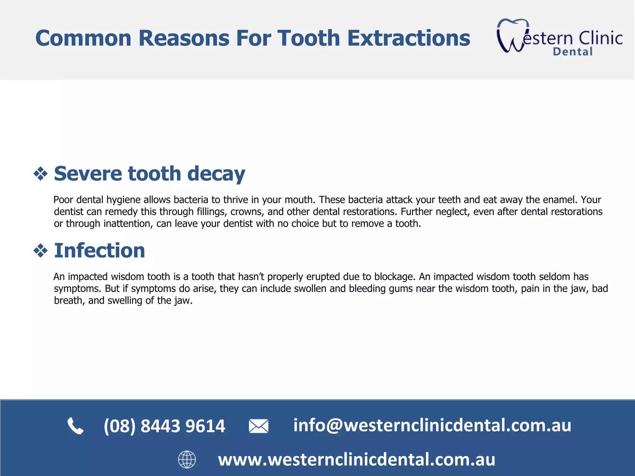 Western Clinic Dental - Tooth Extraction | PPTX